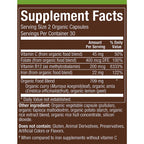 Natural iron mineral formula capsules