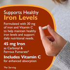 Natural iron source for better absorption