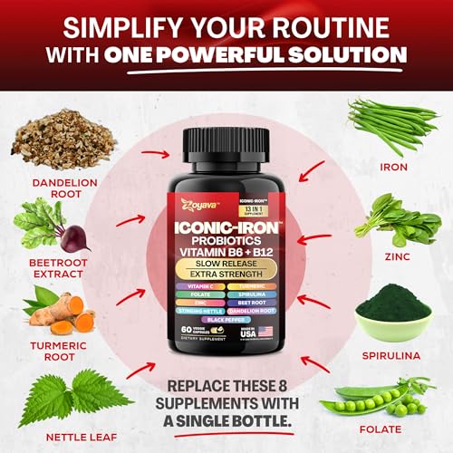 natural iron source with spirulina