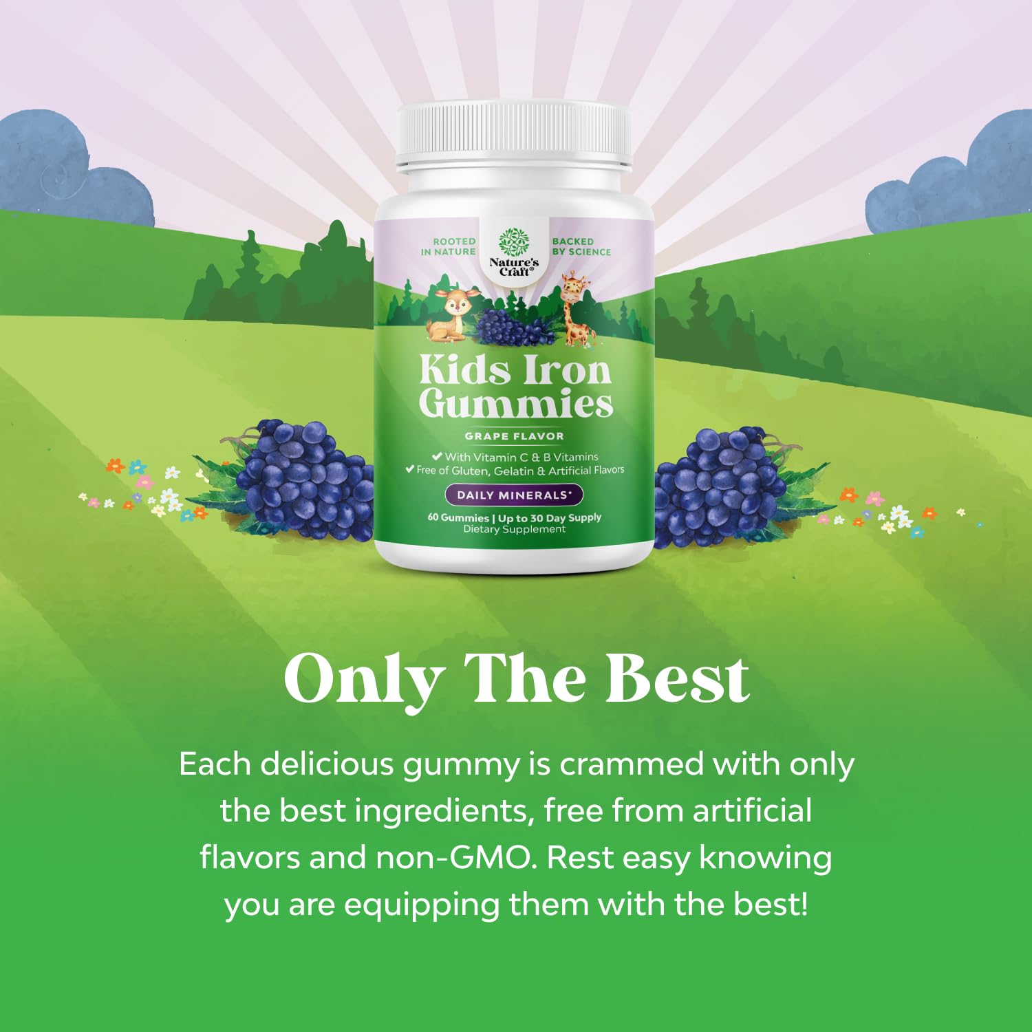 Natural iron supplement for kids