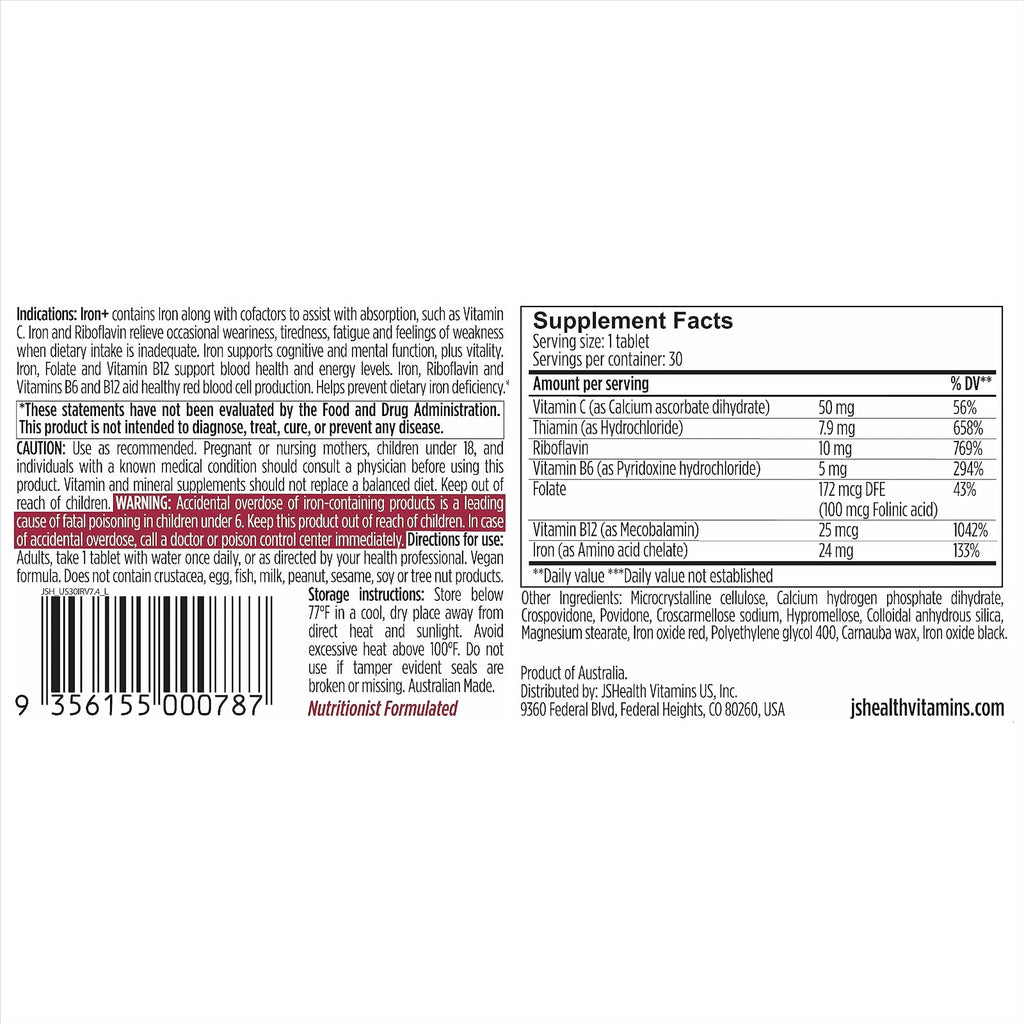 natural iron supplement for vitality