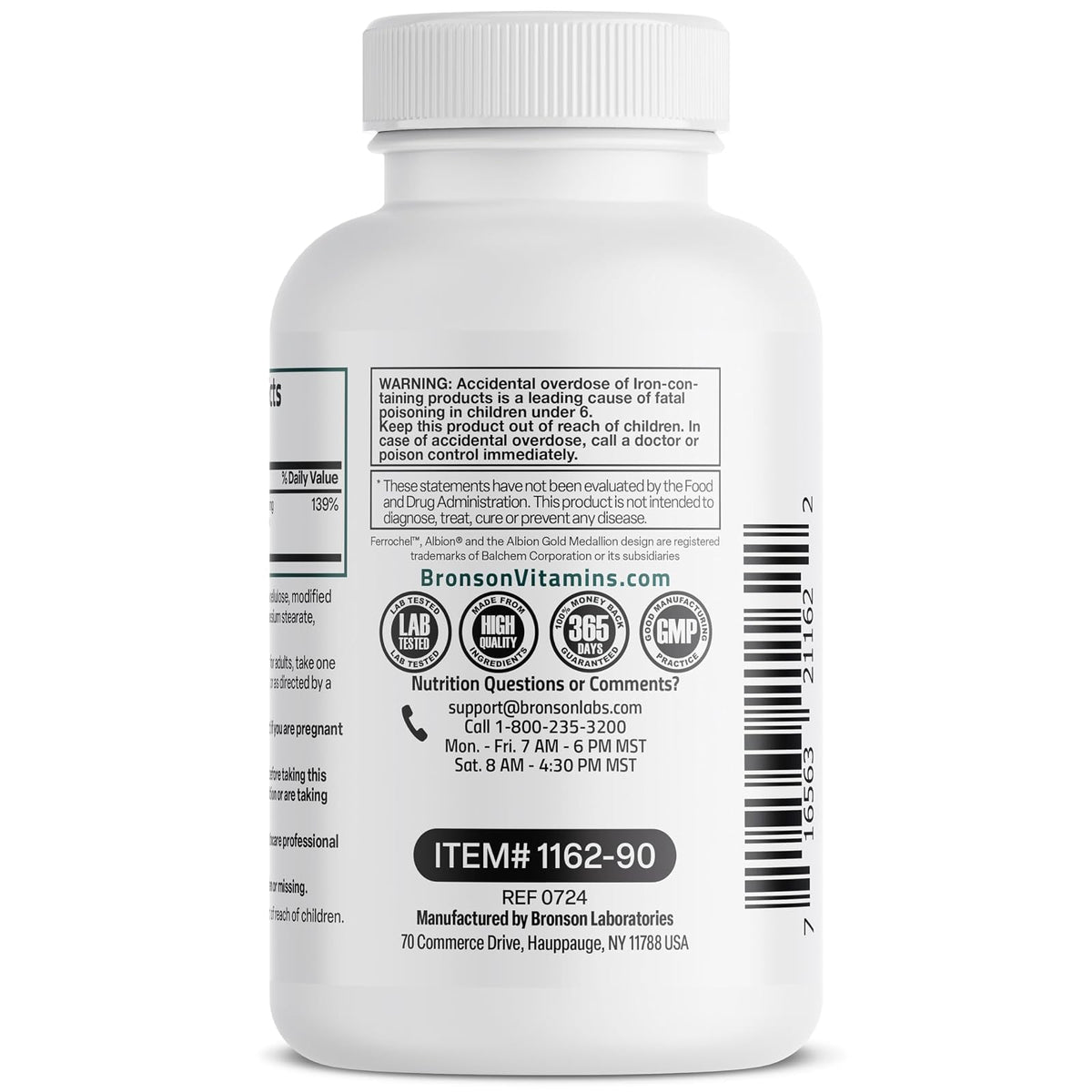 natural iron supplement for vitality