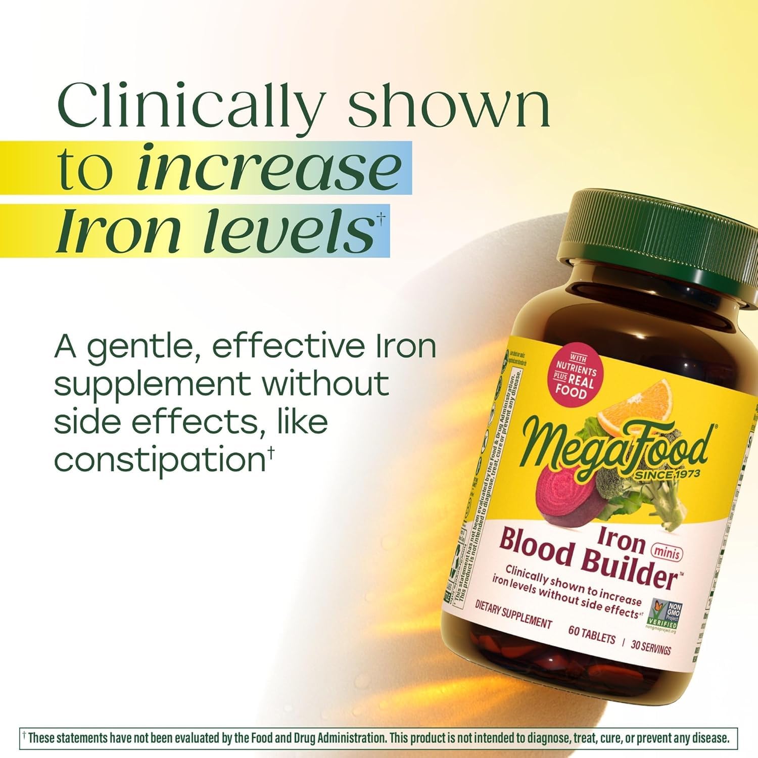 Natural iron supplement for vitality
