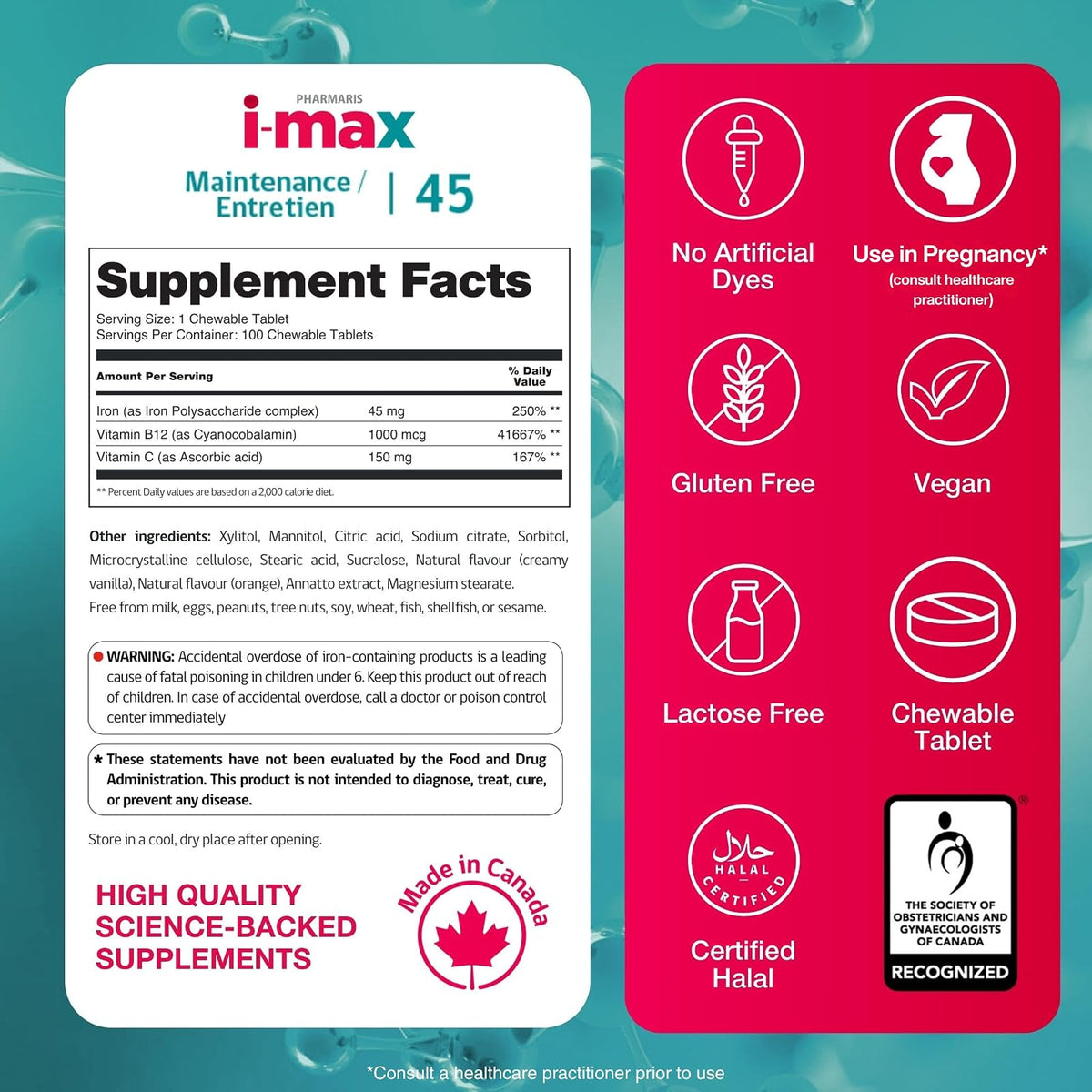 natural iron support for women