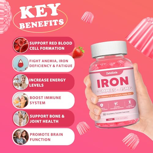 natural iron support gummies for energy