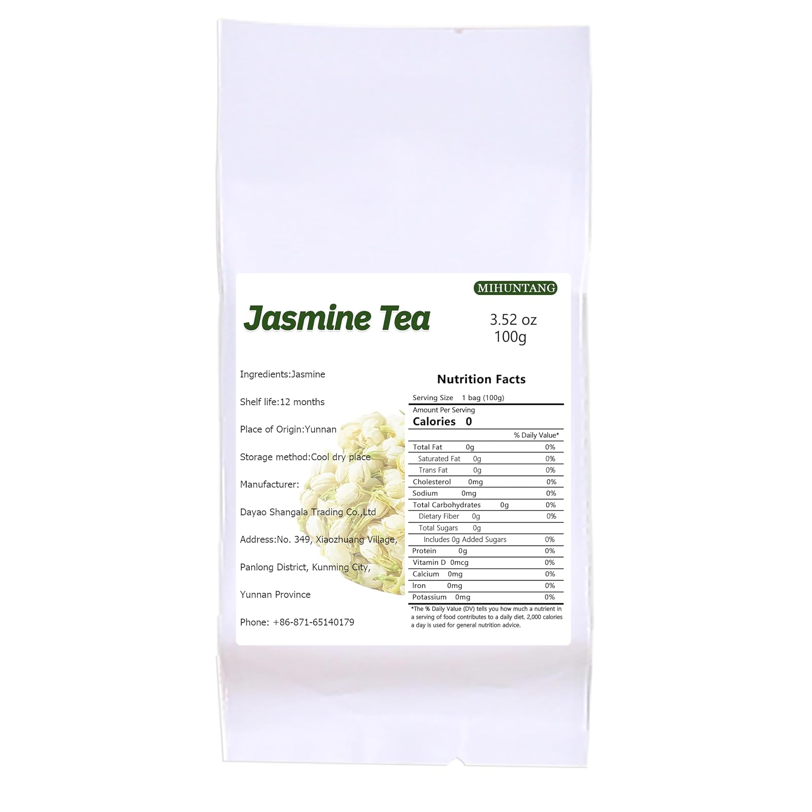 natural jasmine tea for soothing