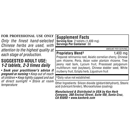 natural Jing stabilization with Kan Herbs