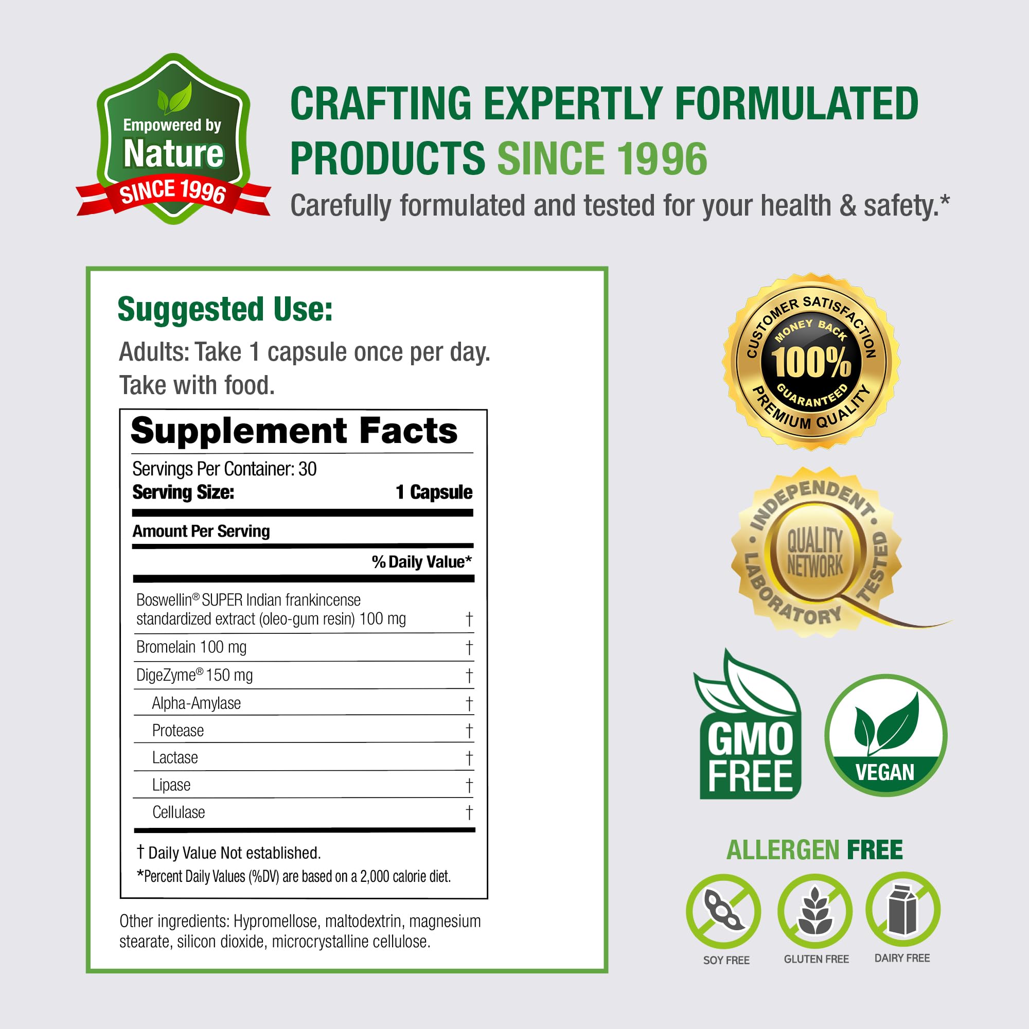 natural joint health with Boswellia