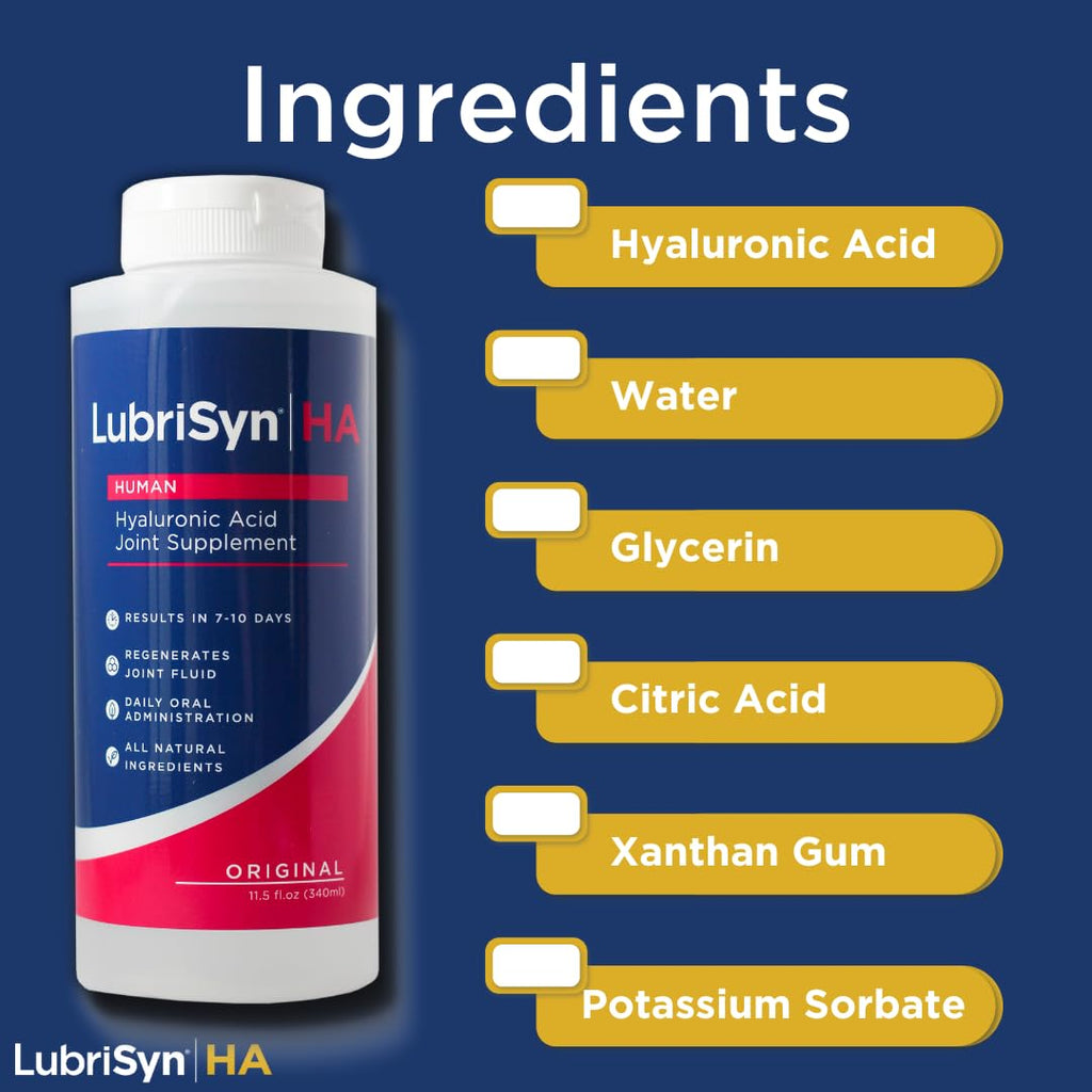 Natural joint supplement with LubriSyn HA