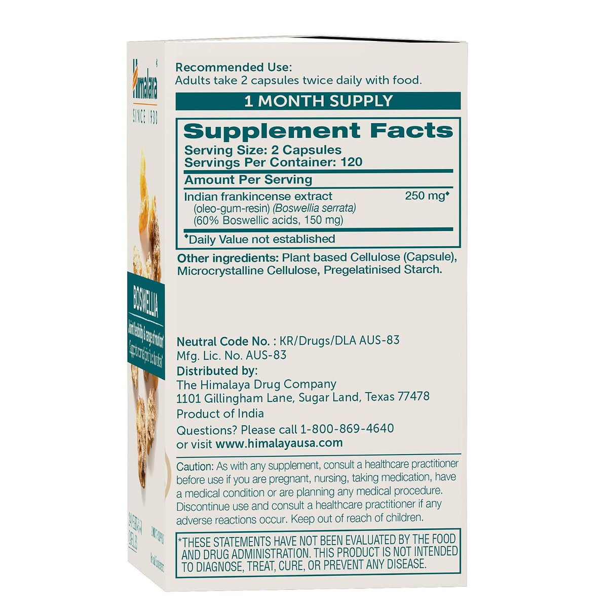 Natural joint support supplement