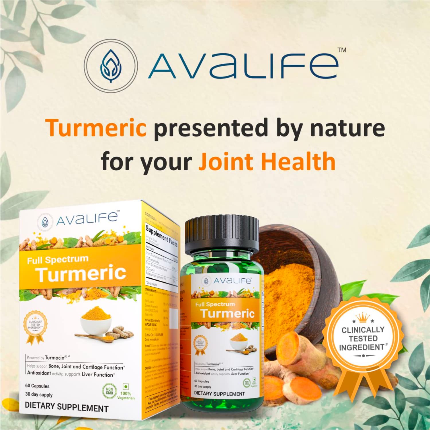 natural joint support turmeric capsules