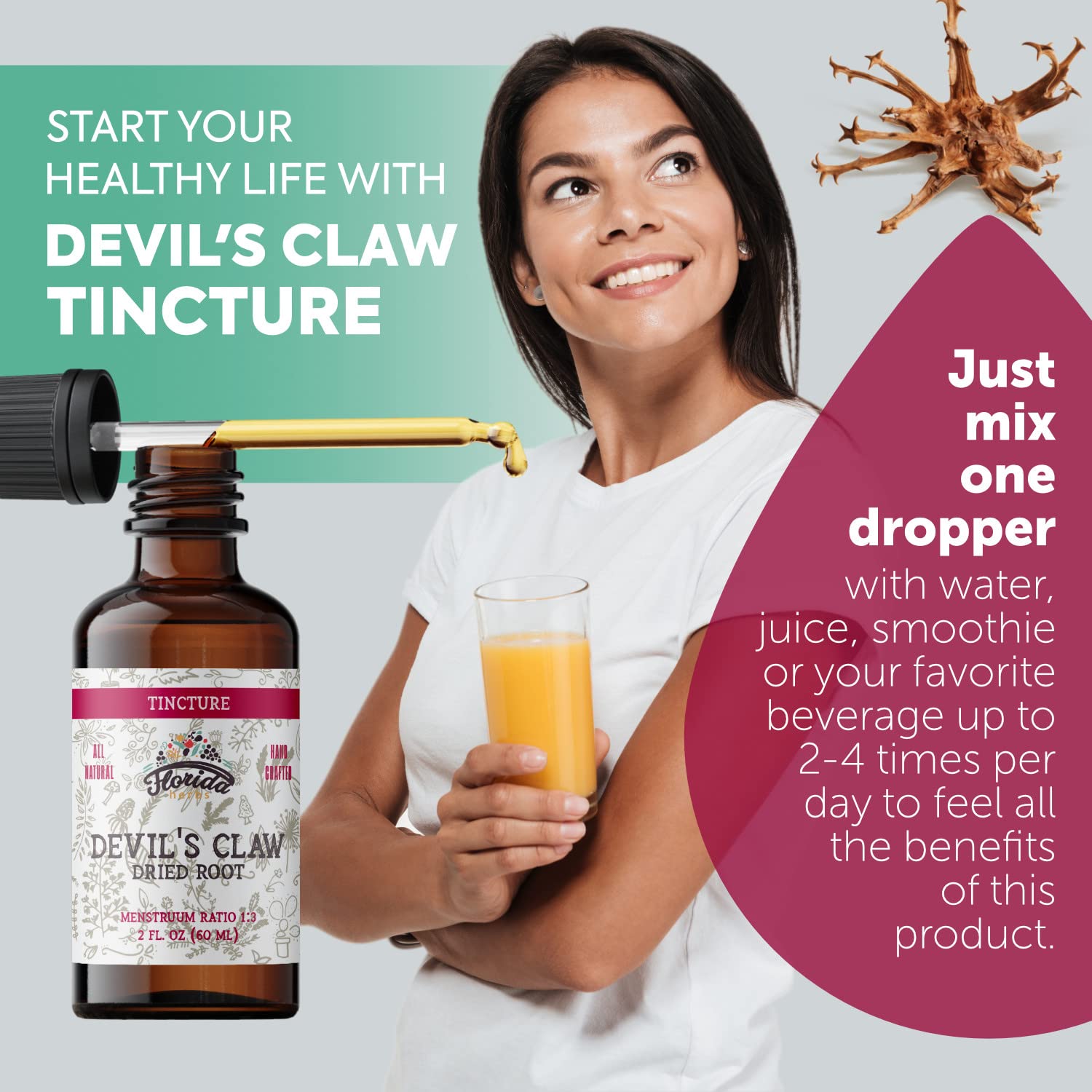 natural joint support with Devil's Claw