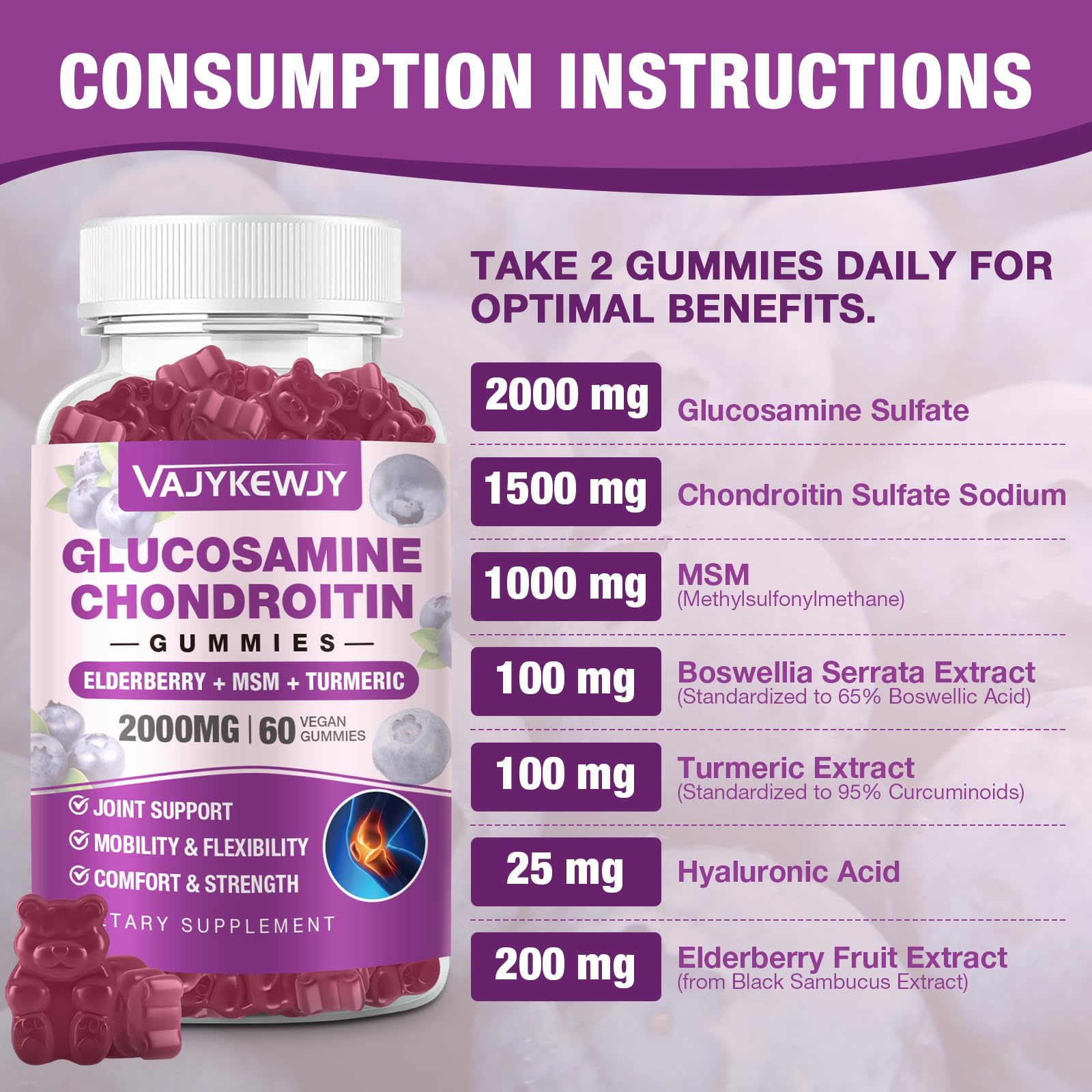 natural joint support with glucosamine