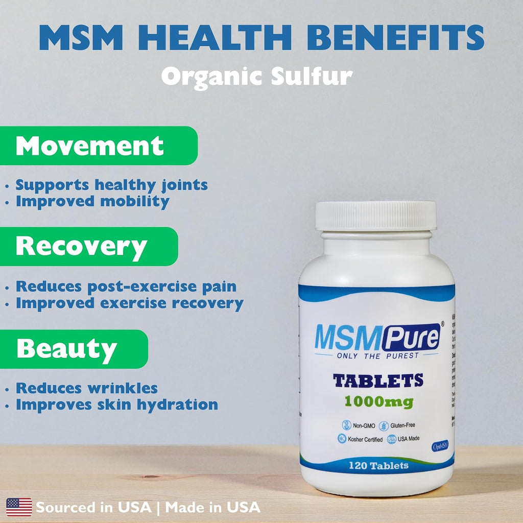 Natural joint support with MSM