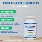 Natural joint support with MSM