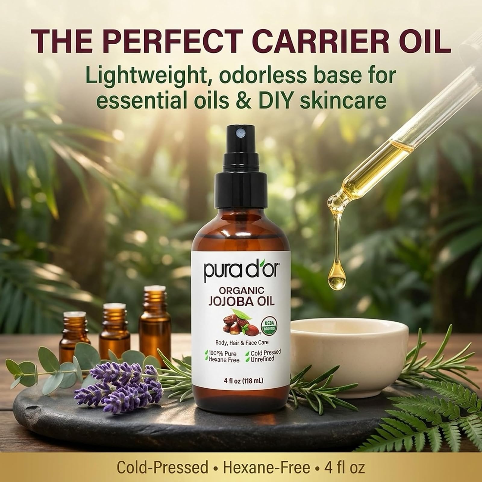 natural jojoba oil for dry skin