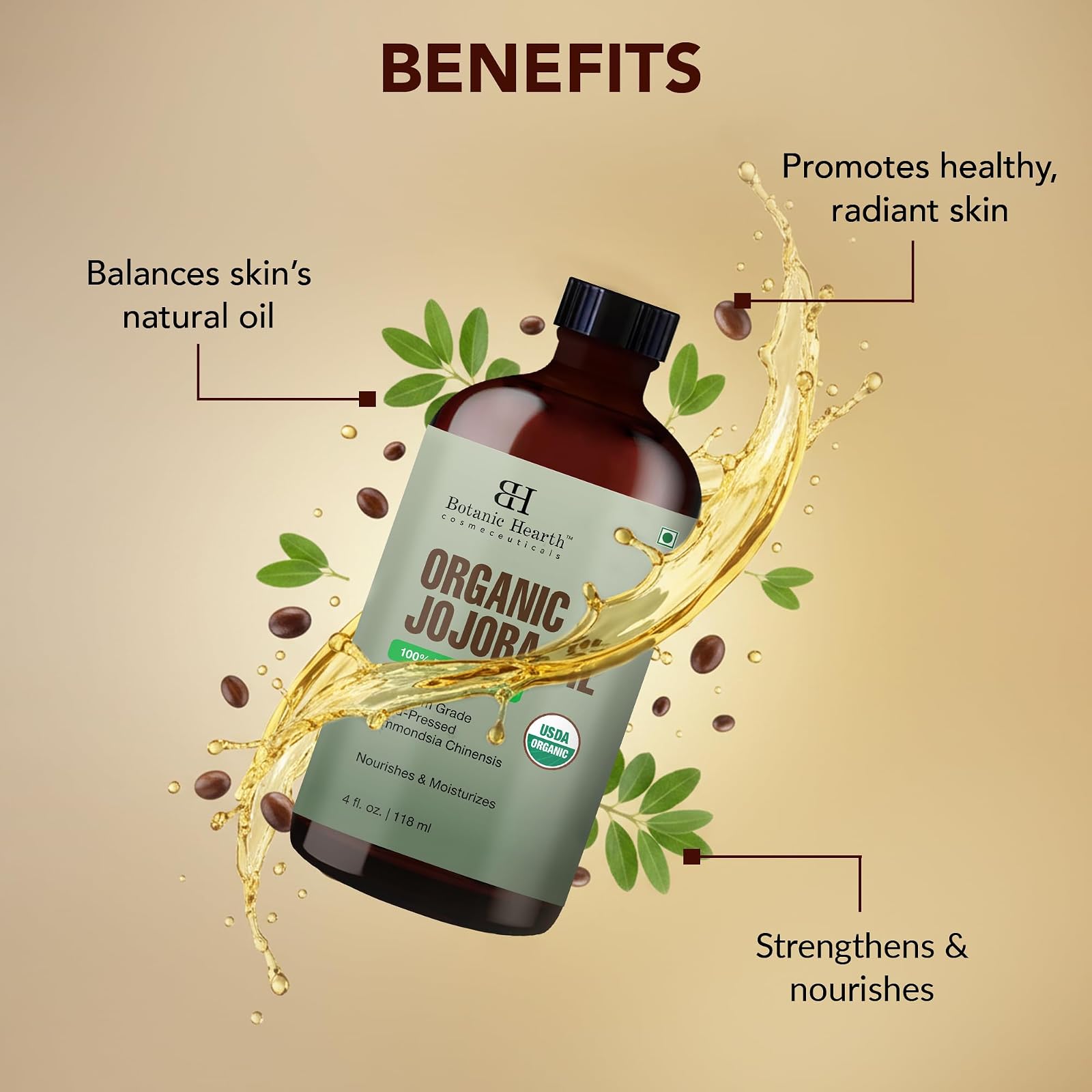 natural jojoba oil for healthy nails
