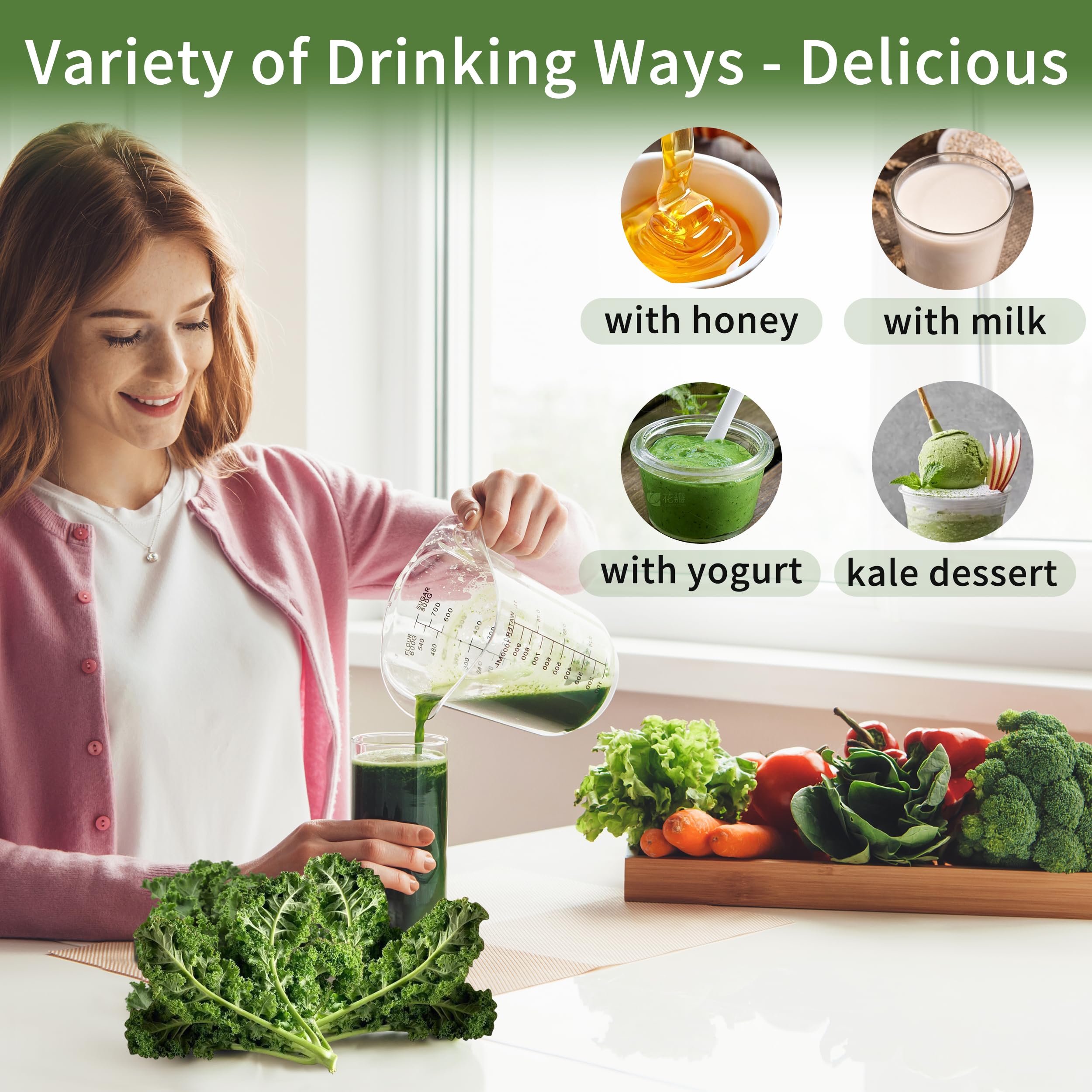 natural kale powder for smoothies