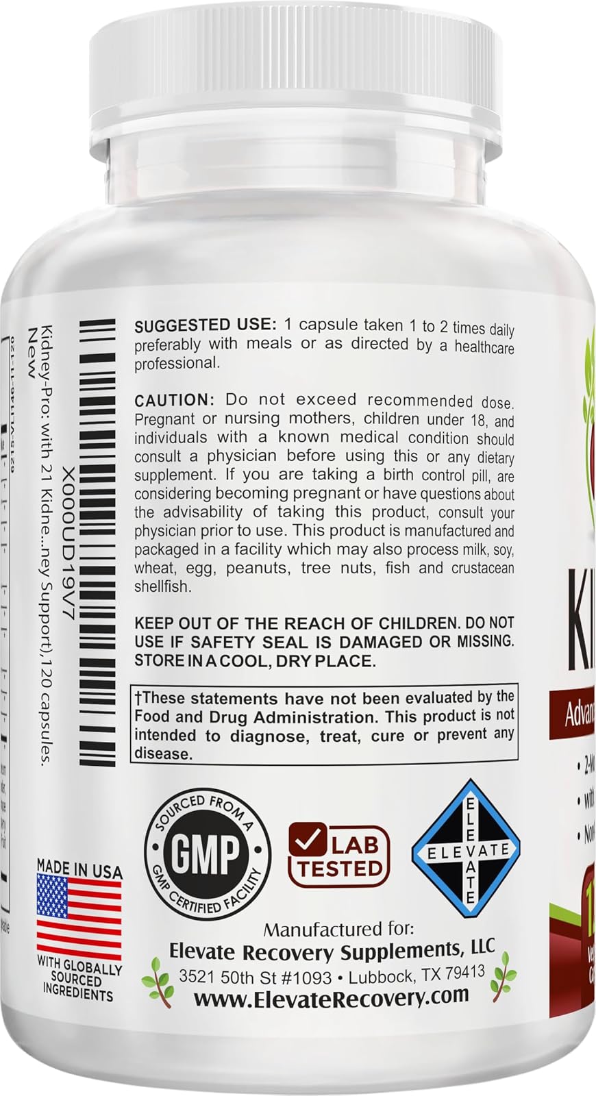 natural kidney support formula capsules