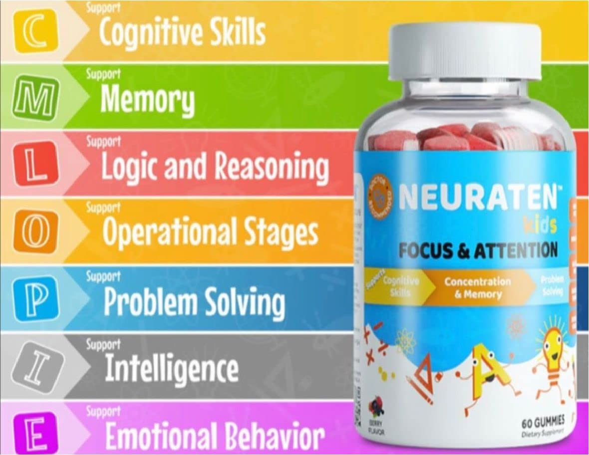 natural kids gummies for concentration