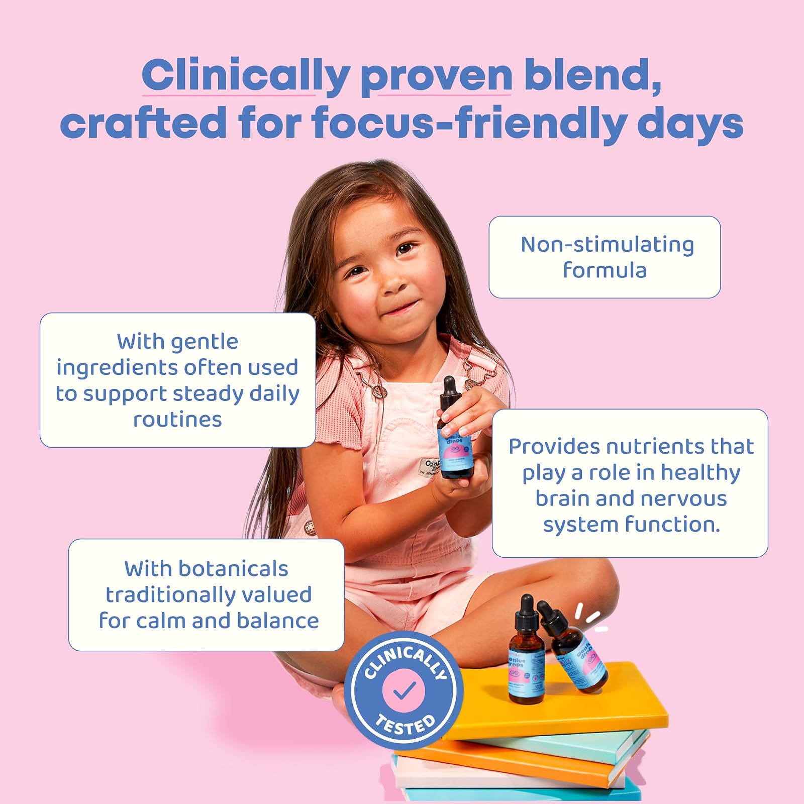 Natural kids vitamins for better attention