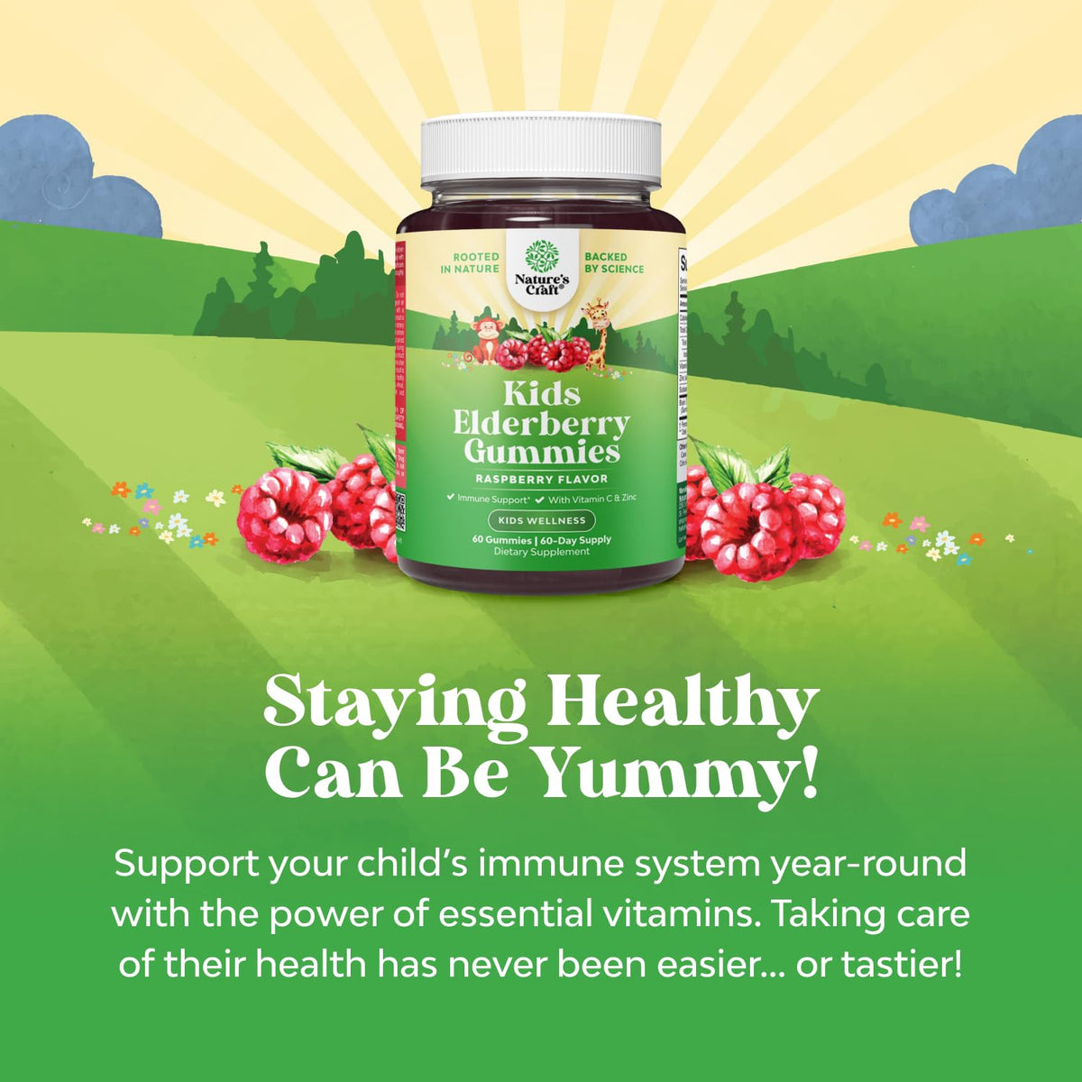 natural kids vitamins with elderberry