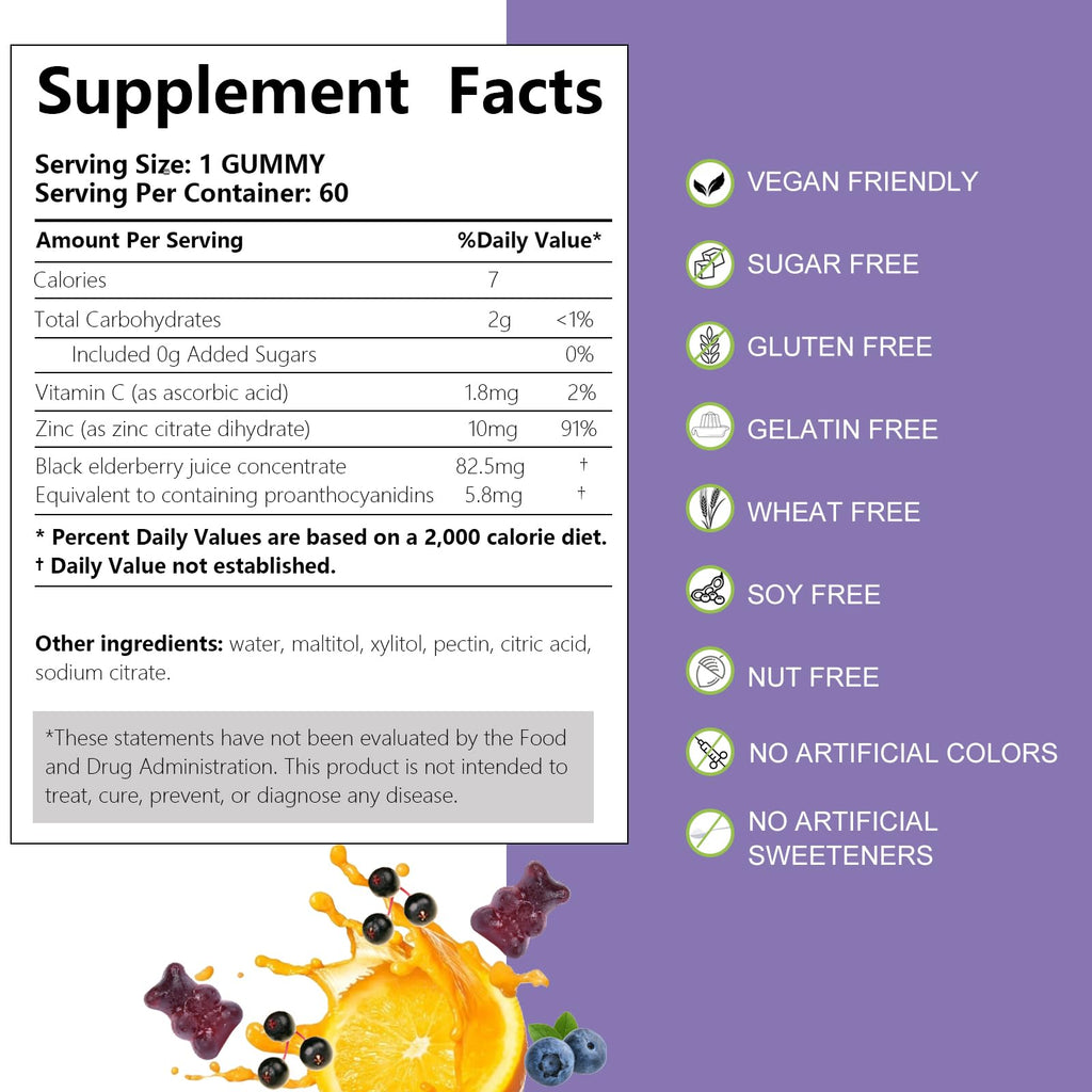 natural kids vitamins with elderberry