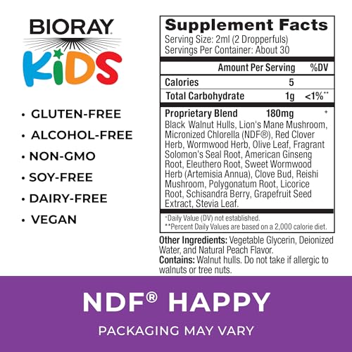 natural kids vitamins with peach flavour
