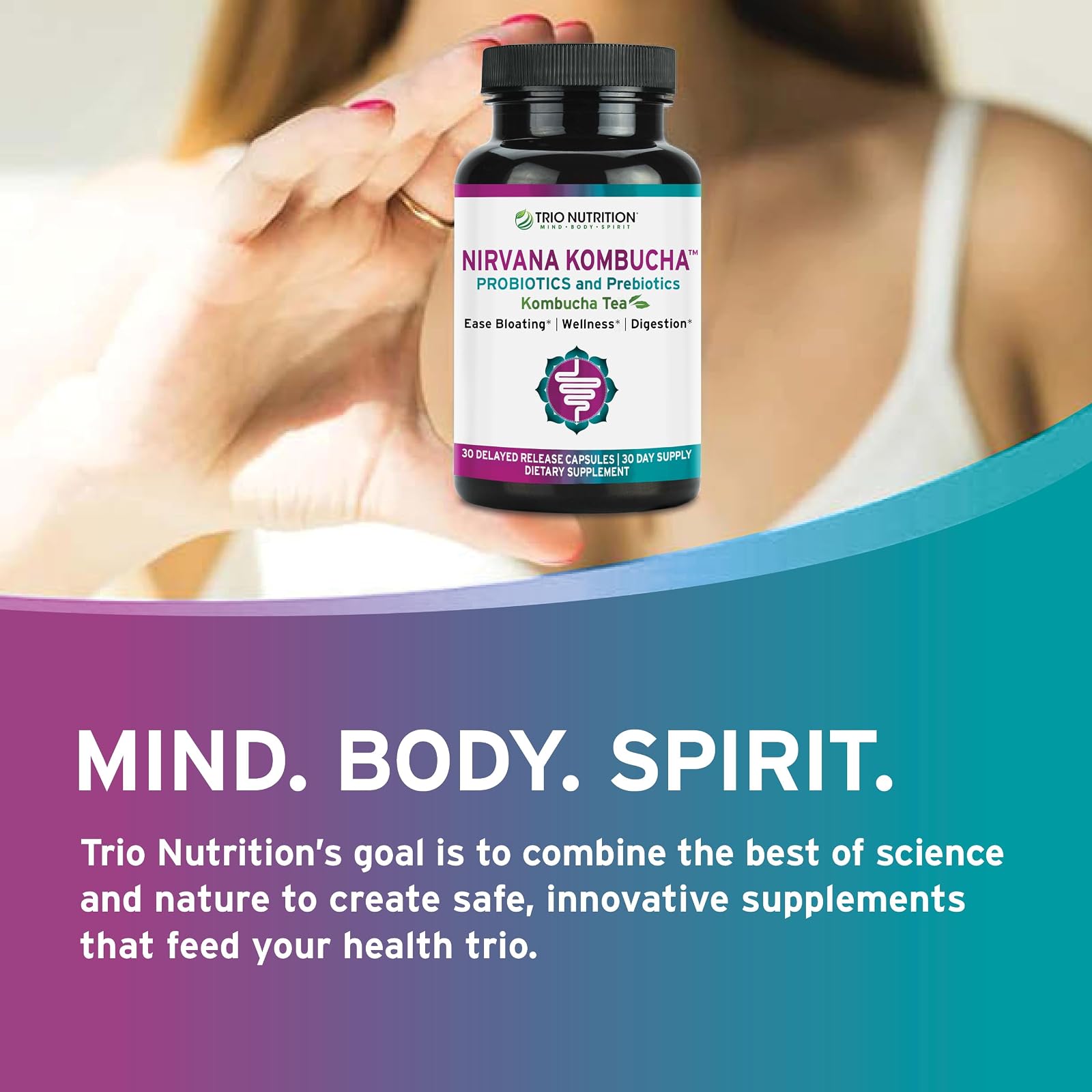 Natural kombucha capsules for immunity
