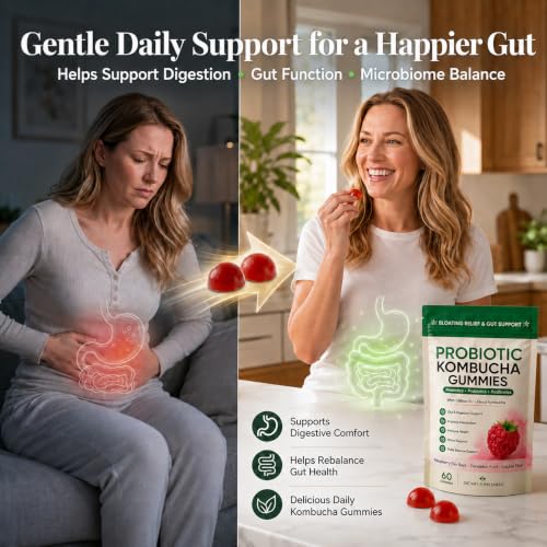 Natural kombucha gummies for daily wellness