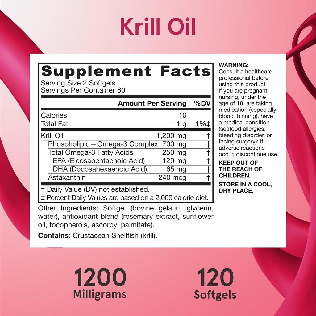 Natural krill oil for brain function