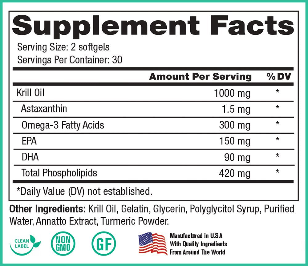 Natural krill oil for joint support