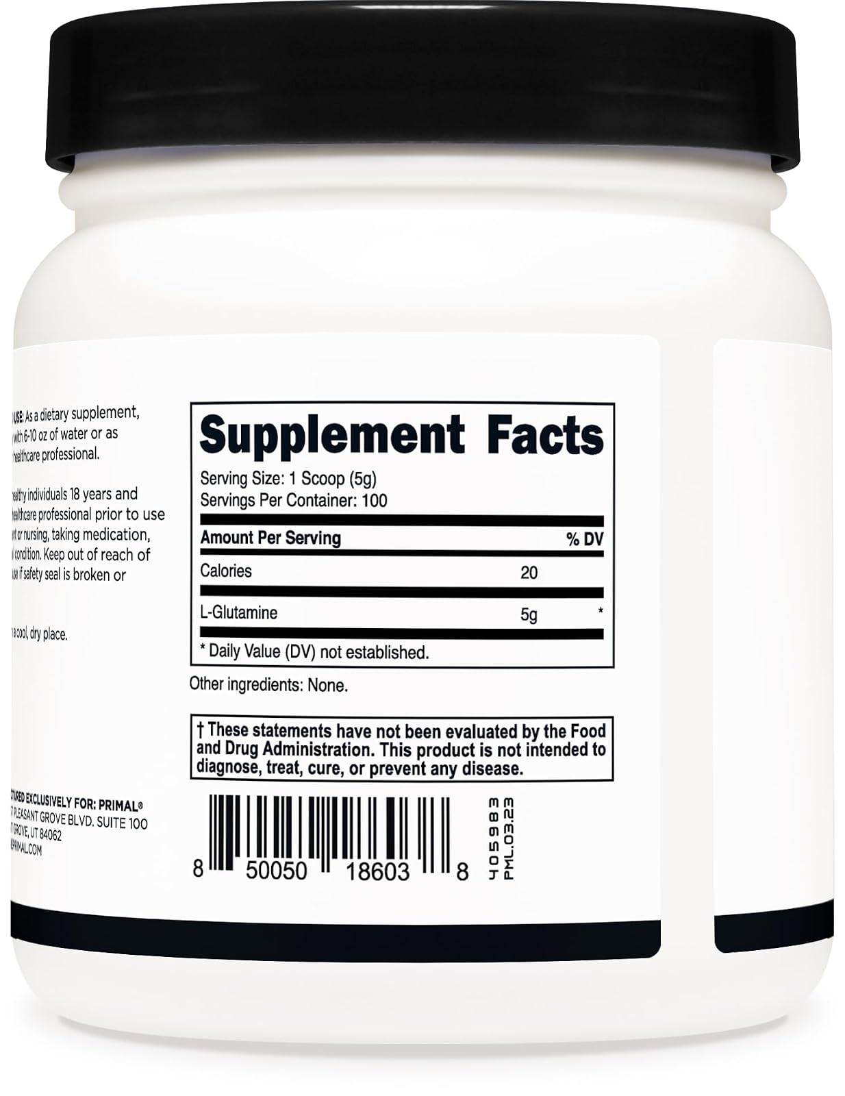 Natural L-Glutamine for gut health