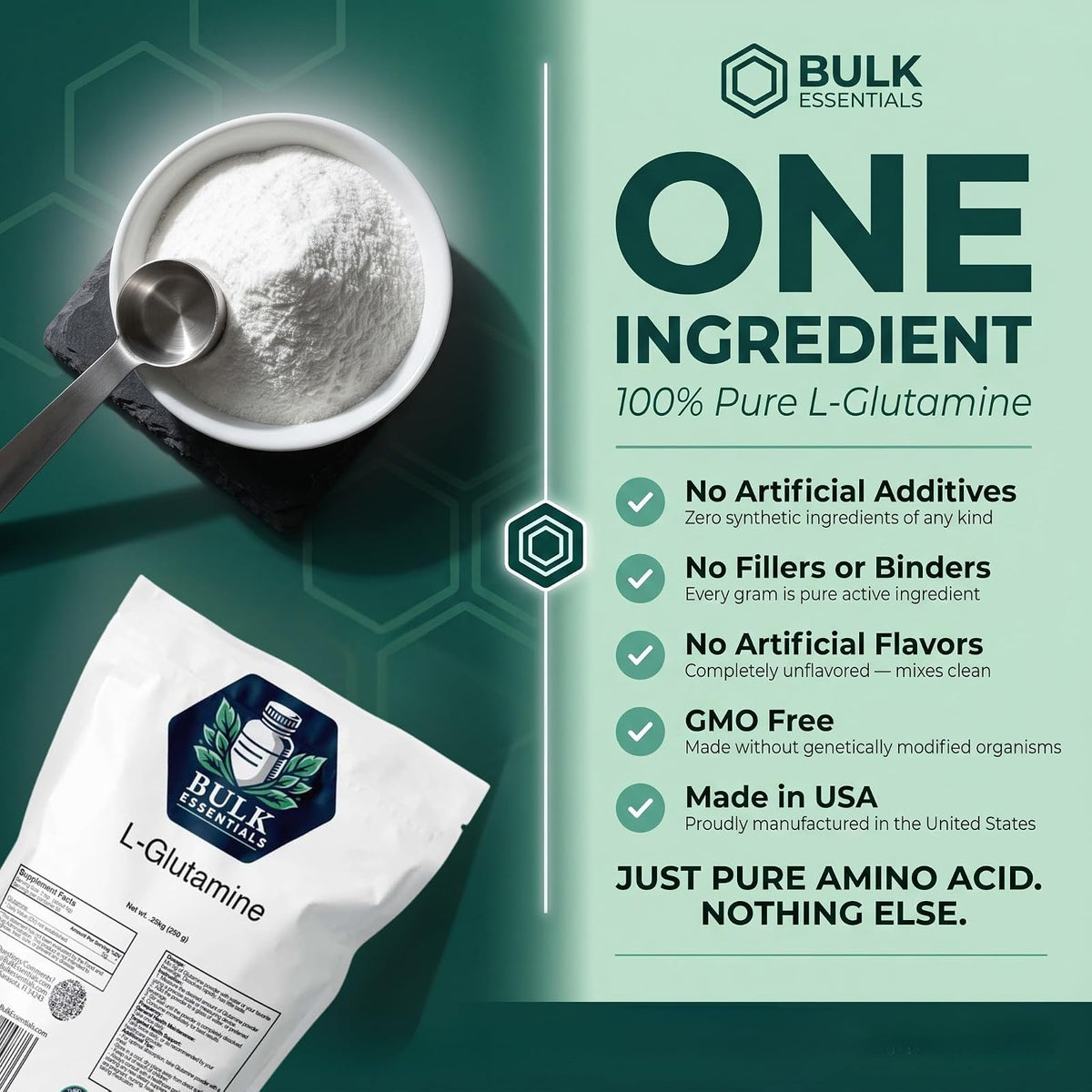 Natural L-Glutamine for improved endurance