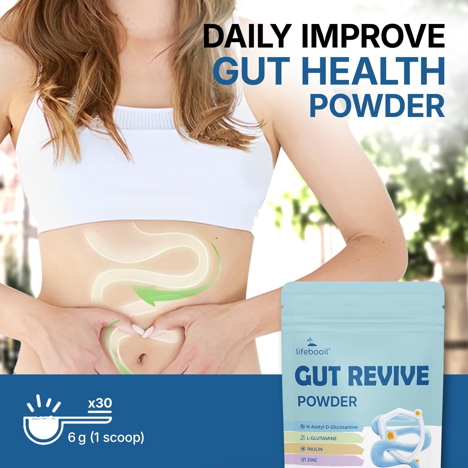 Natural L-Glutamine for wellness