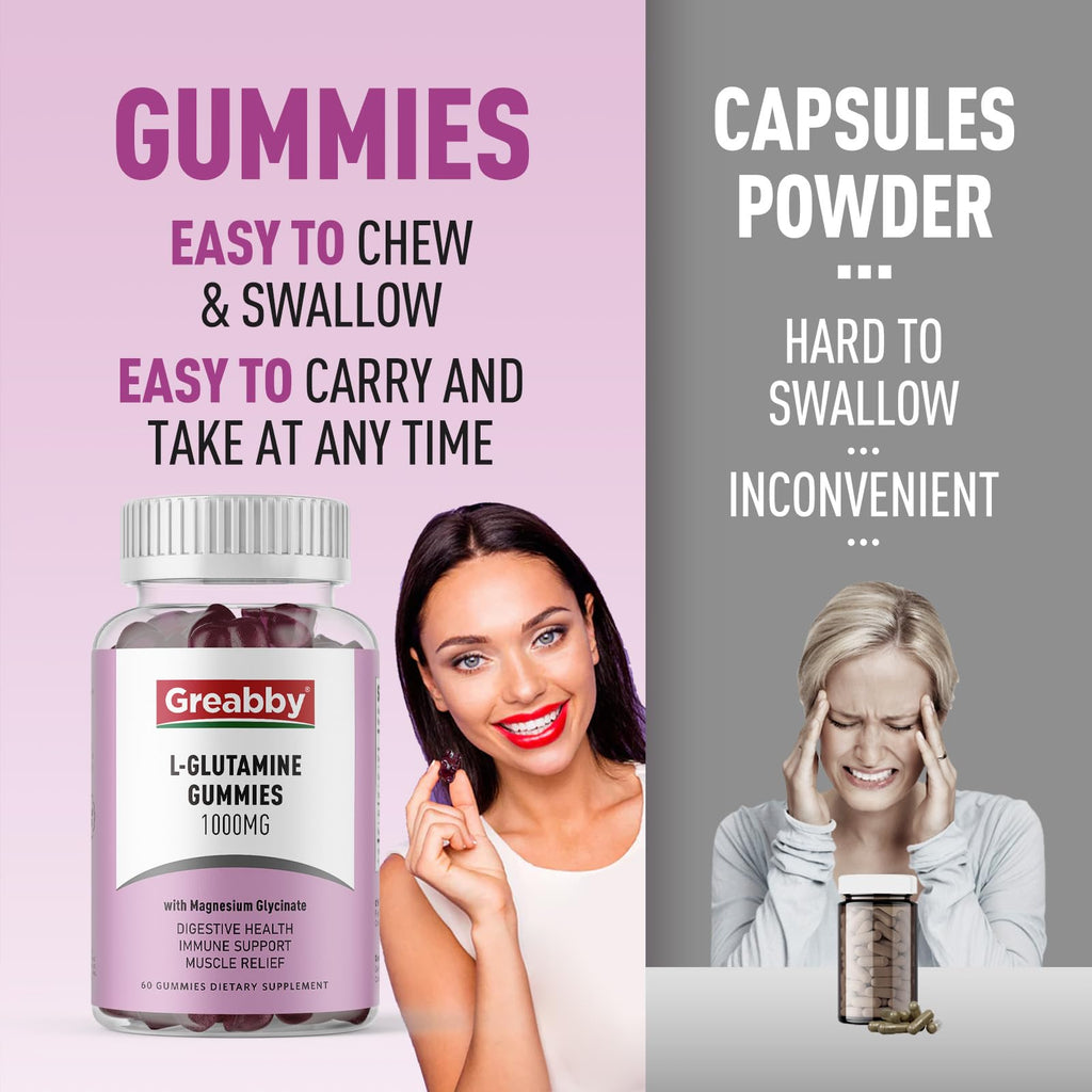 natural l-glutamine gummies for energy