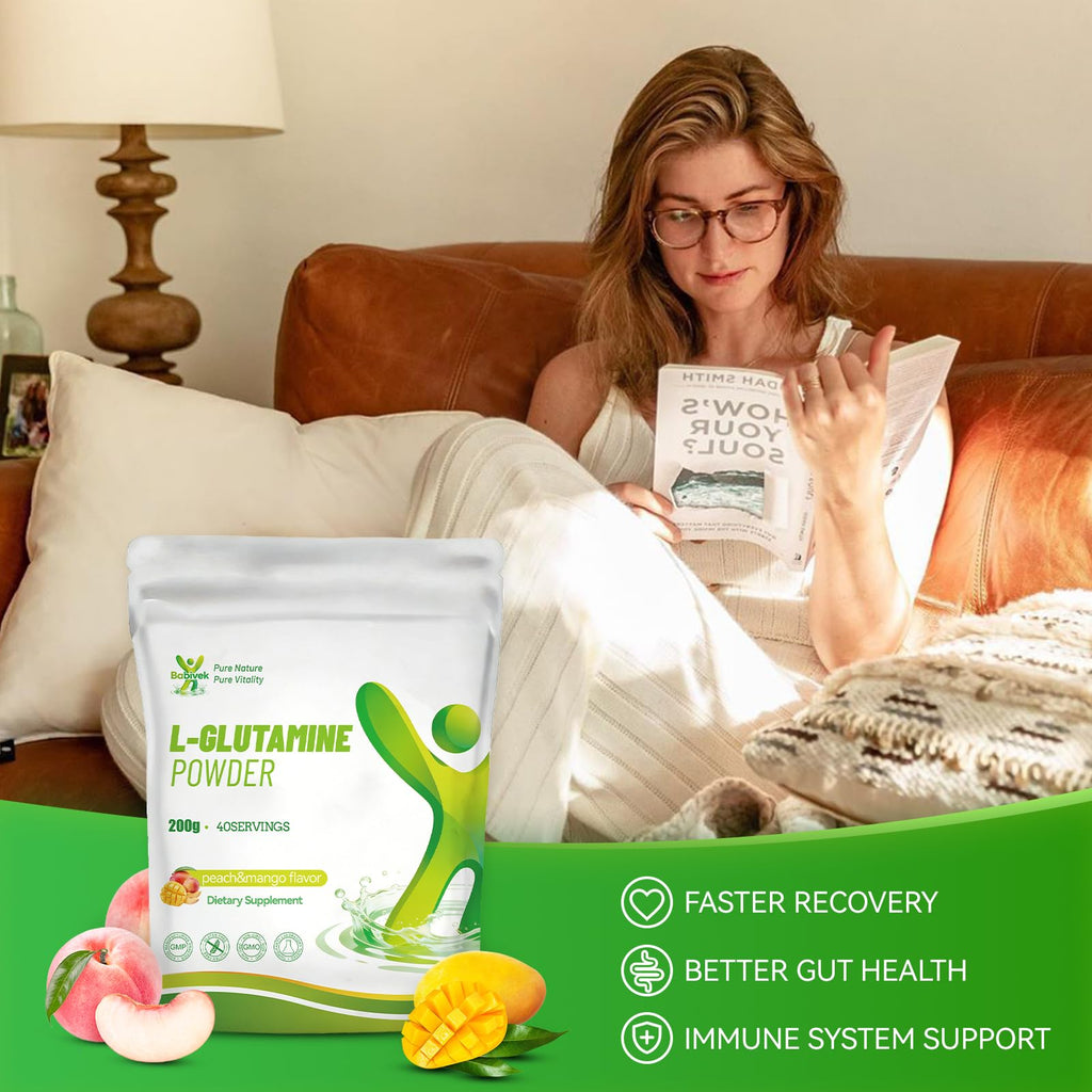 Natural L-Glutamine powder for athletes
