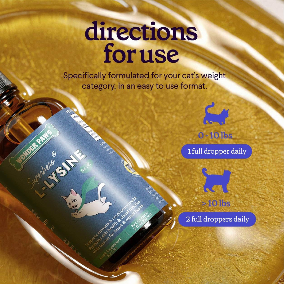 natural L-Lysine drops for pets