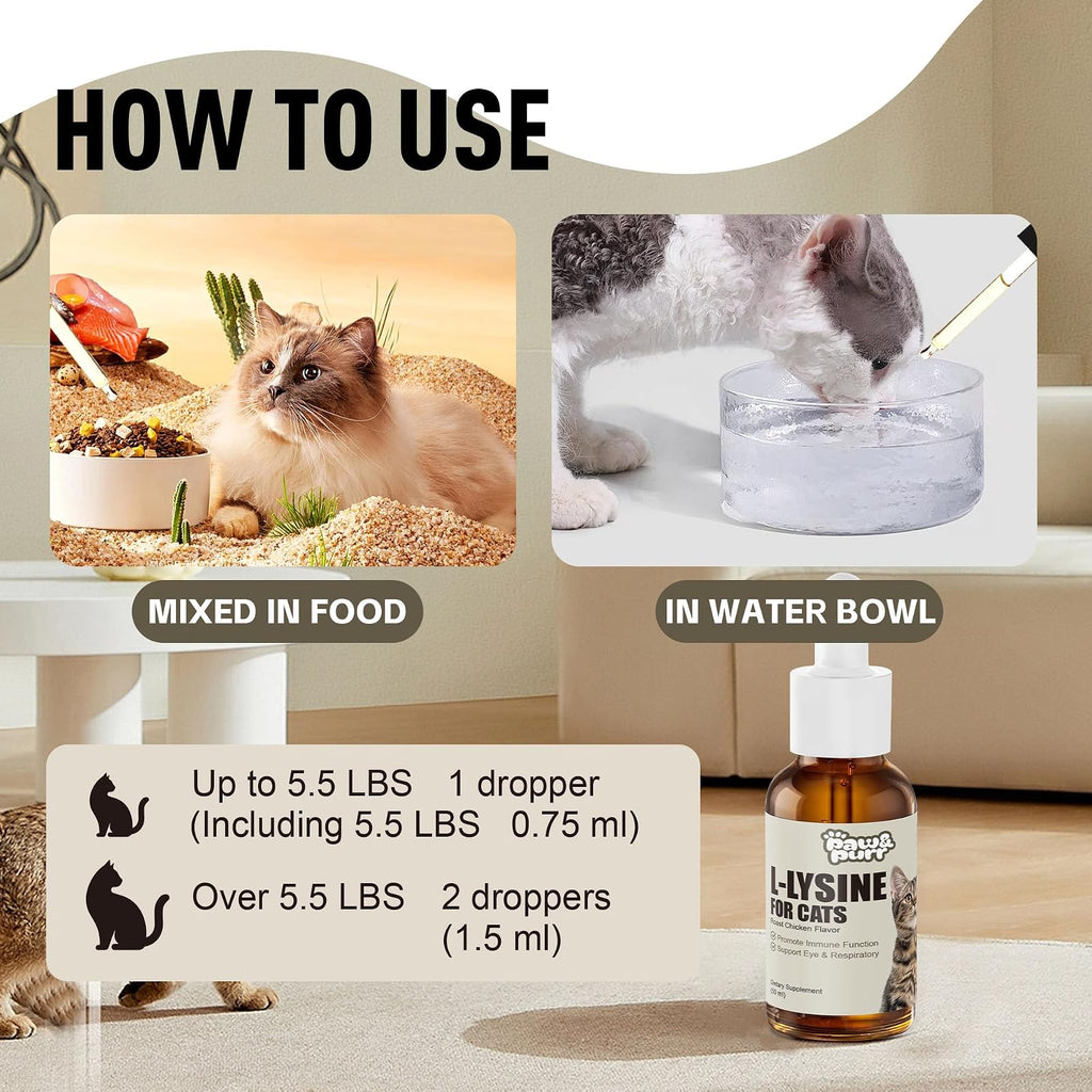 natural l-lysine for cat wellness