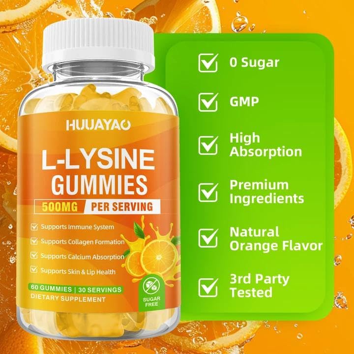 Natural L-Lysine gummies for wellness