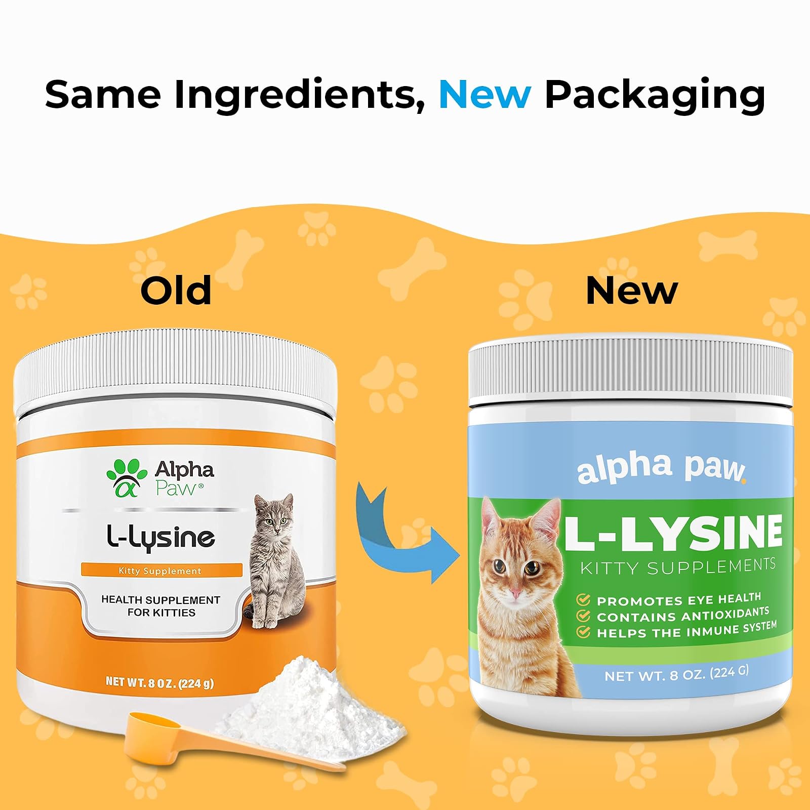 Natural l-lysine powder for feline health