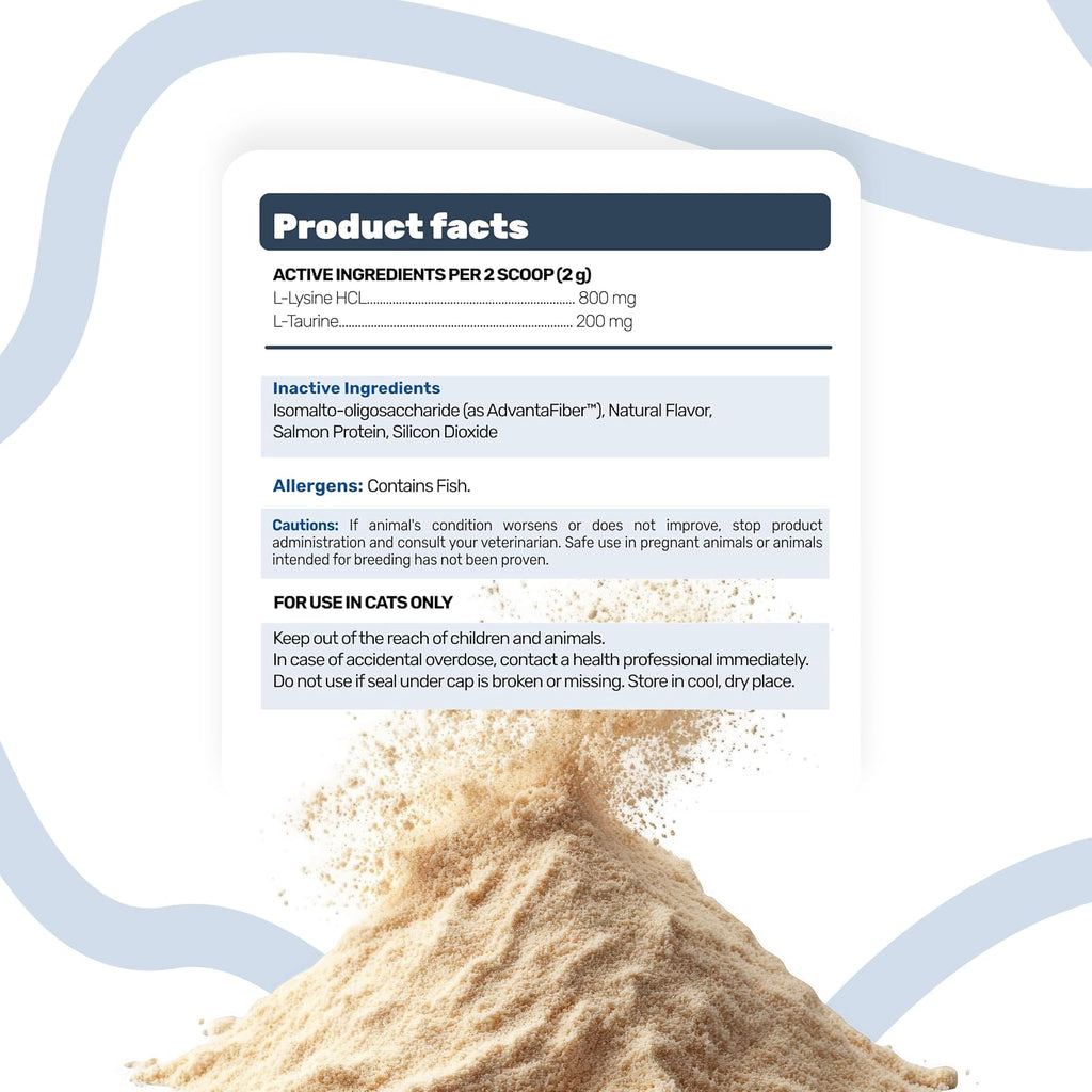 Natural L-Lysine powder for healthy pets