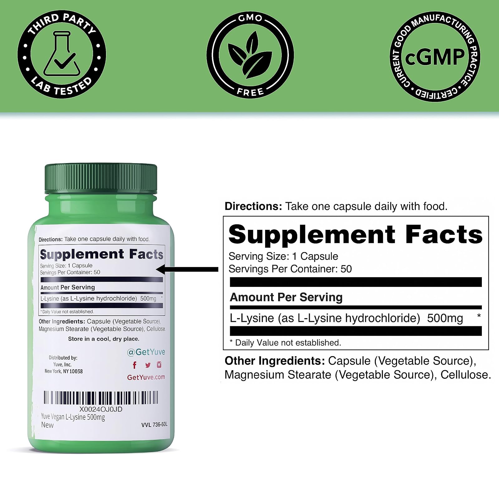 natural L-Lysine powder for wellness