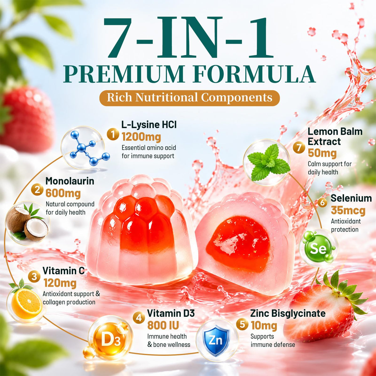 natural L-Lysine source in gummy form