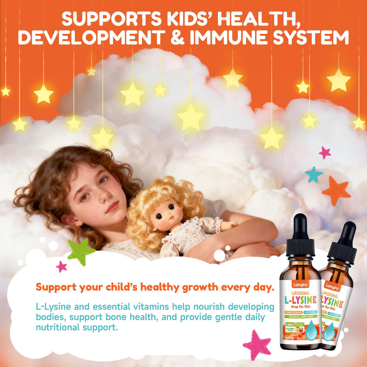 Natural L-Lysine supplement for health