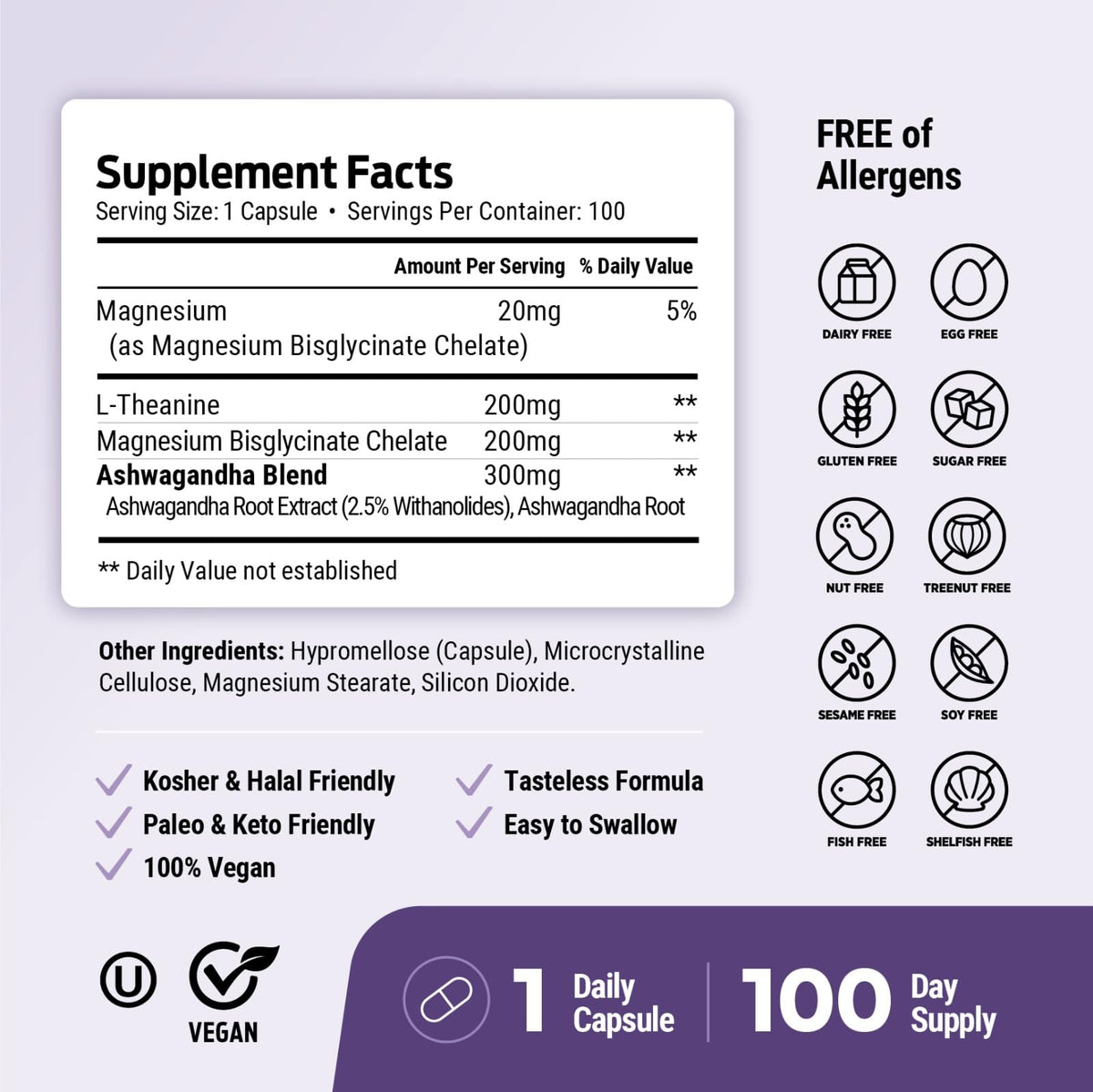 Natural L-Theanine for better focus