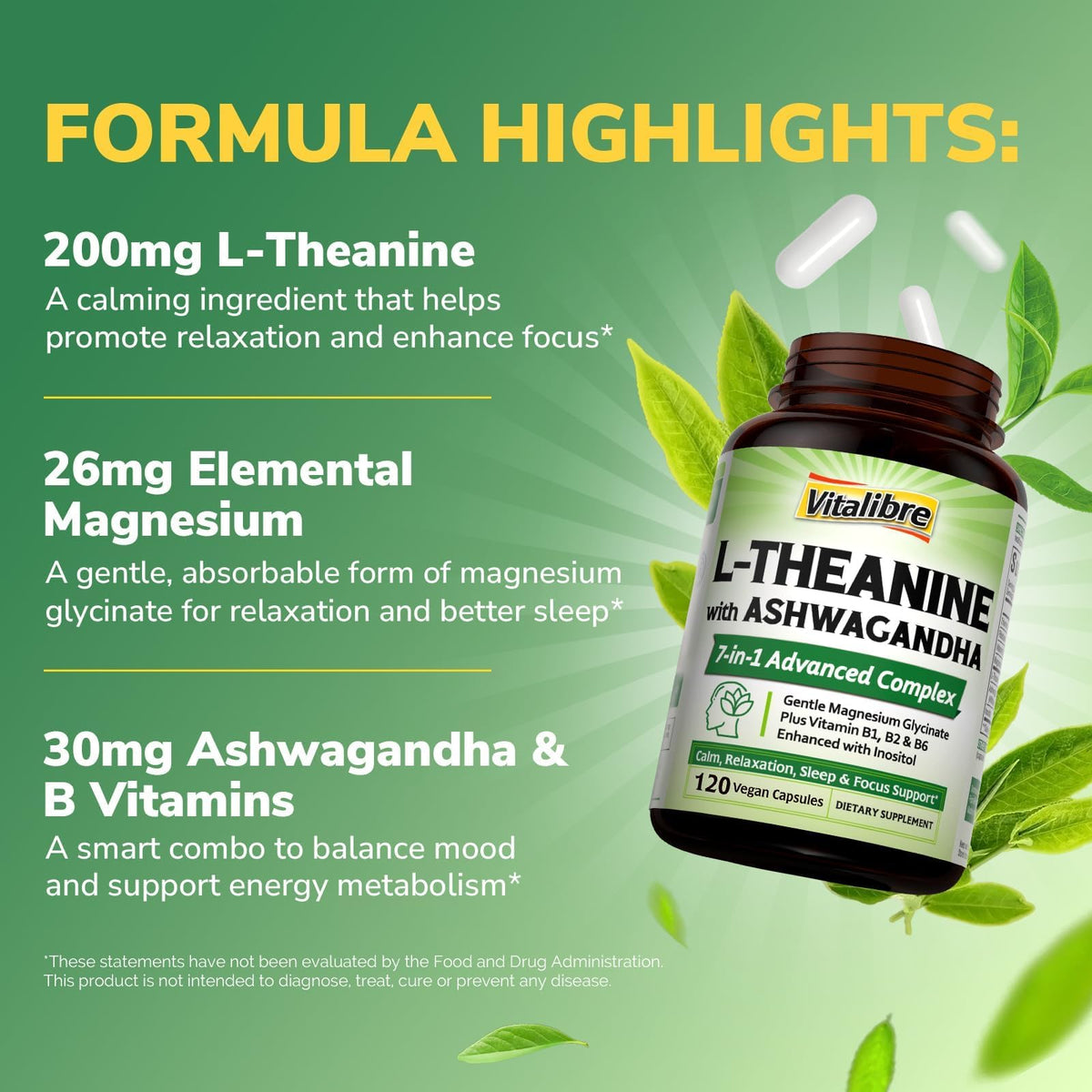 natural l-theanine supplement for focus