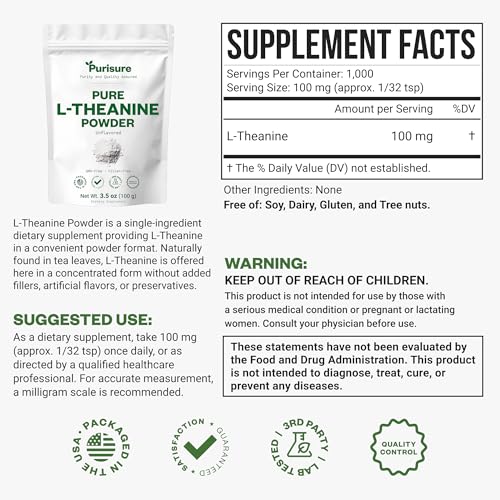 natural l-theanine supplement for stress relief