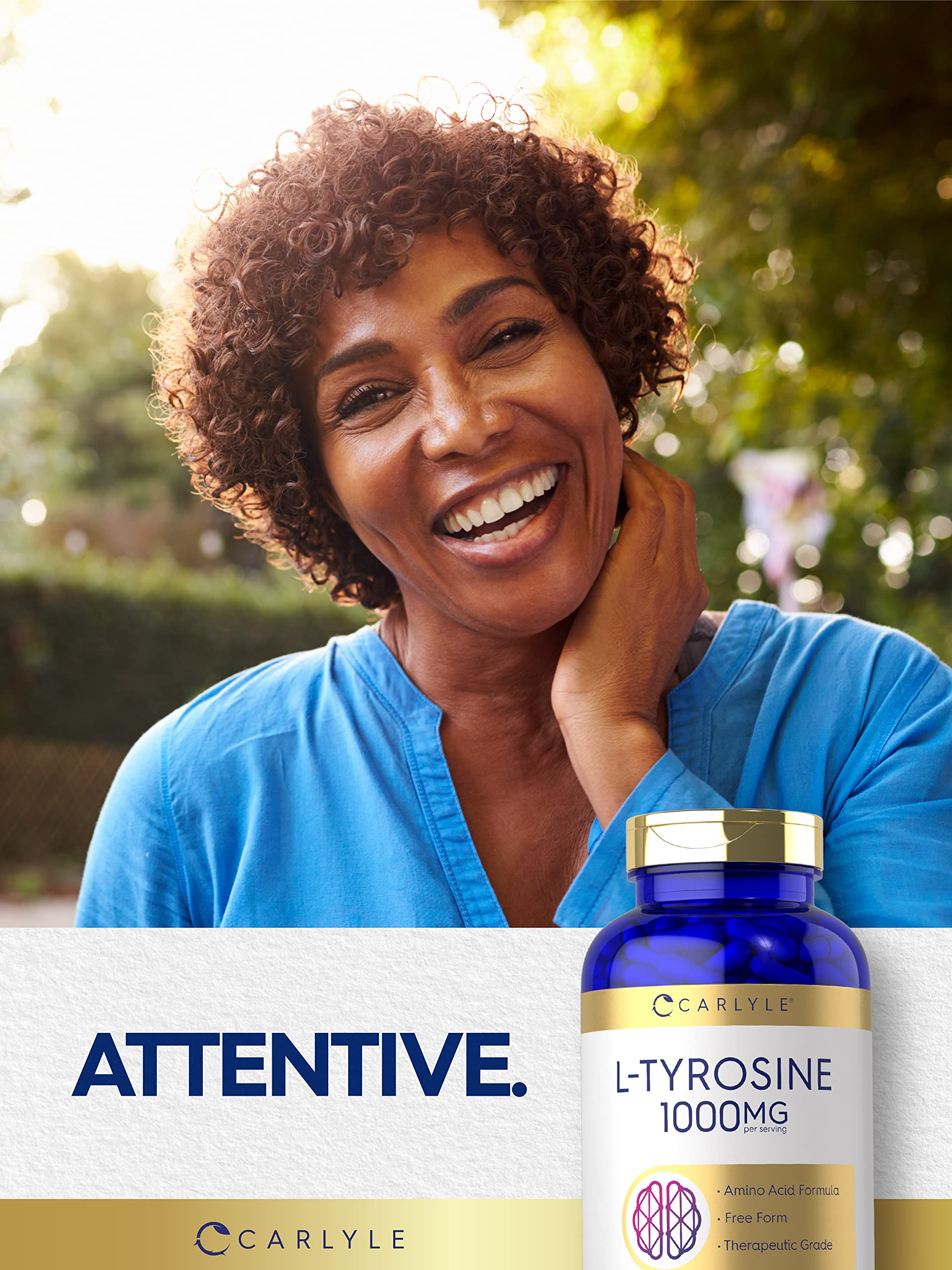 Natural L-Tyrosine for stress relief