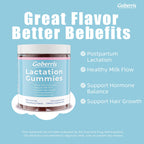 Natural lactation support gummies
